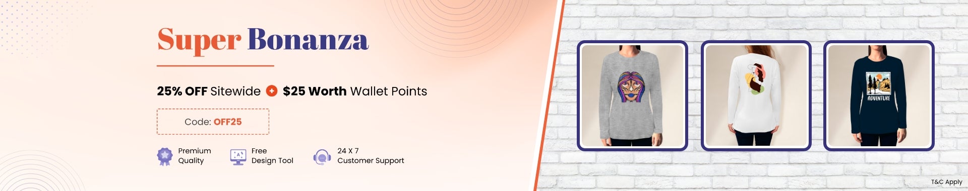 Design your Own Custom Clothes and Get 20% off | BannerBuzz CA