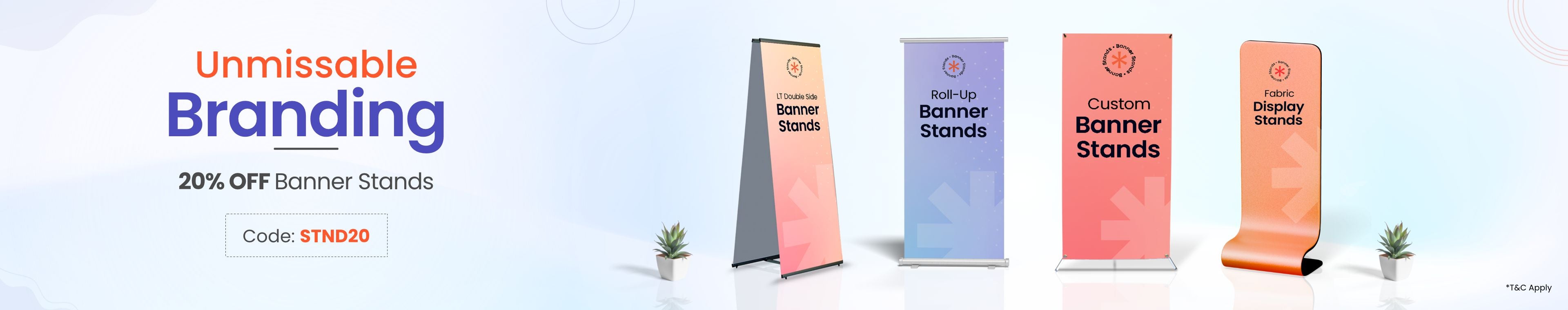 Buy Outdoor Banner Stands for Trade Shows & Events | BannerBuzz CA