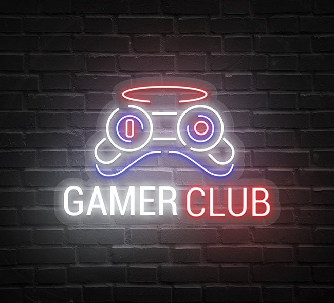 Gamer Club Neon Sign Online | Gamer Club Neon Sign - Bannerbuzz.ca