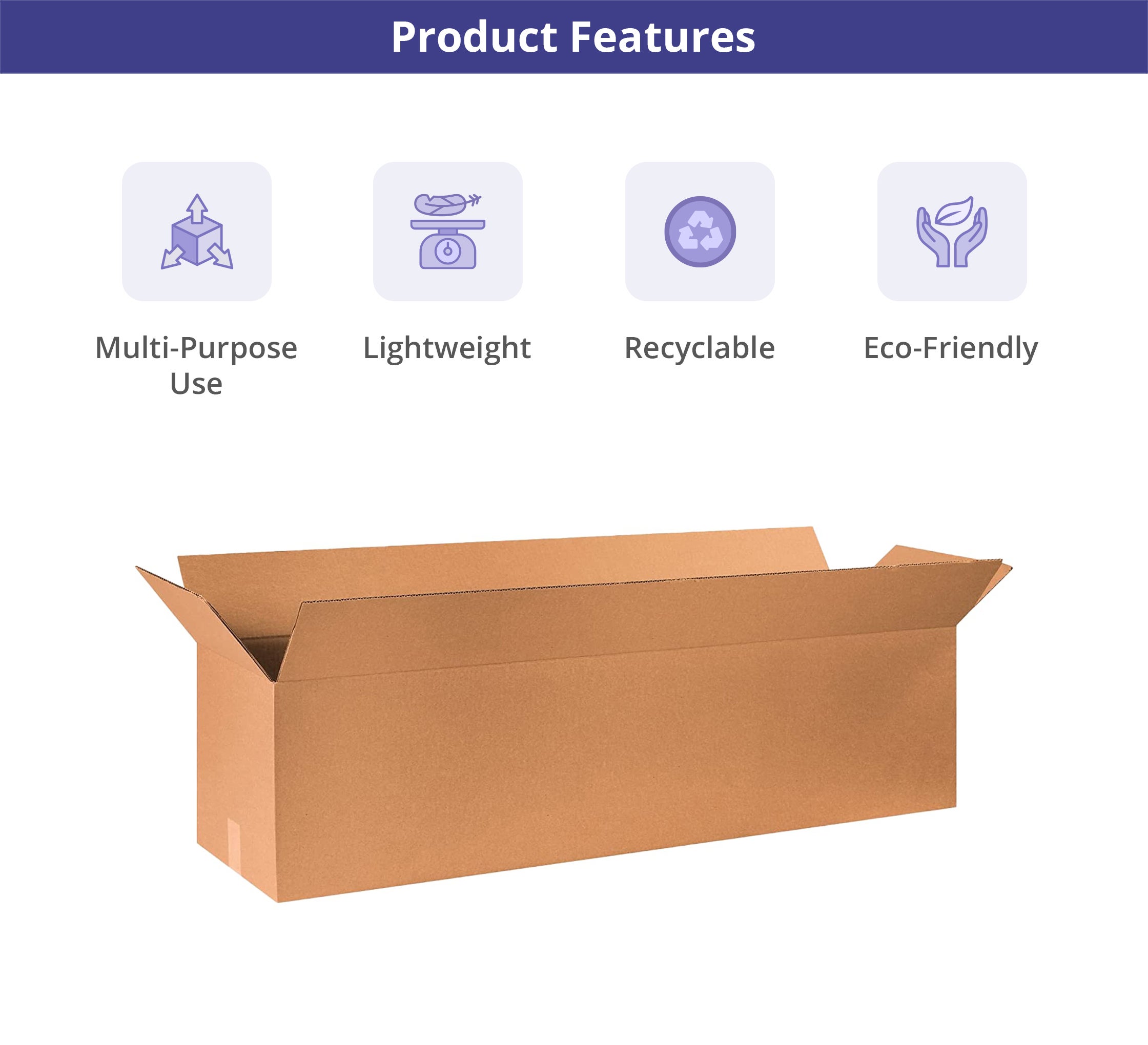 Buy 100% Recyclable Long Corrugated Shipping Boxes | BannerBuzz CA