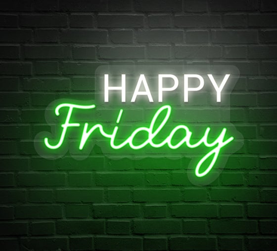Happy Friday Neon Sign Online | Happy Friday Neon Sign - Bannerbuzz.ca