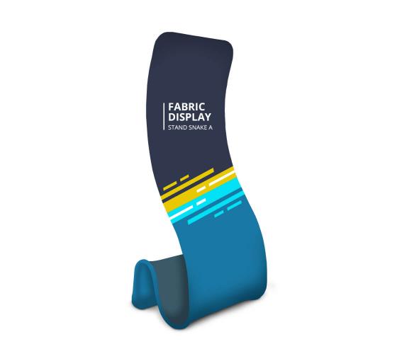 Snake A | S Shape Fabric Display Banner Stand | BannerBuzz