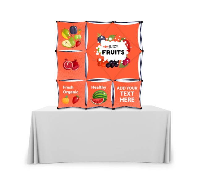 Shop 3x3 Micro GeoMetrix Table Top Displays | BannerBuzz Canada