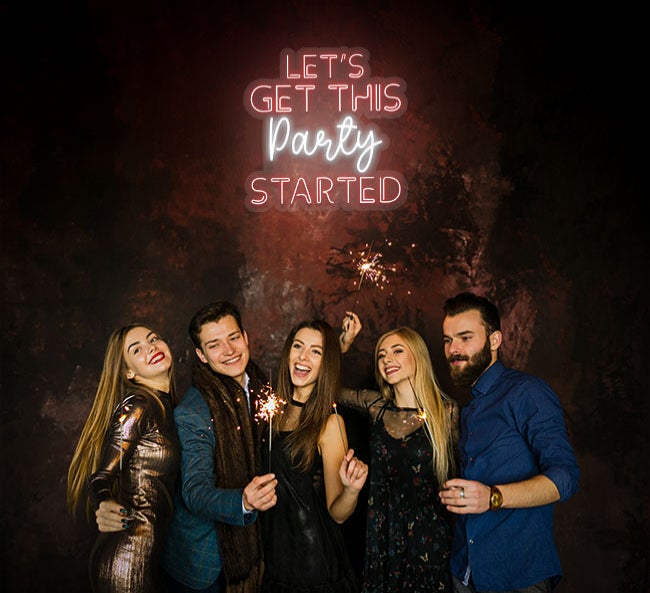 Lets Get This Party Started Neon Sign Online | Lets Get This Party ...