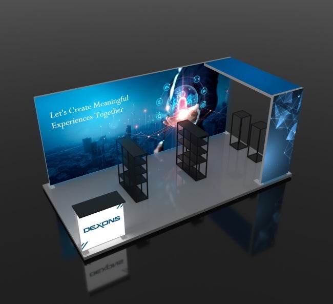 20ft Backlit Trade Show Display - Design 2 Online | 20ft Backlit Trade ...