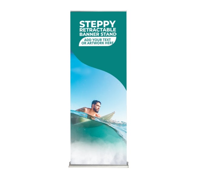 Buy Steppy Retractable Banner Stand for Stimulating Display | BannerBuzz CA
